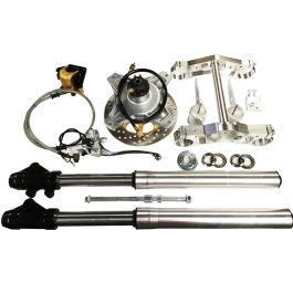 Honda CT70 Hydraulic Forks w/ Disc Brakes Headlight Brackets (Aluminum ...